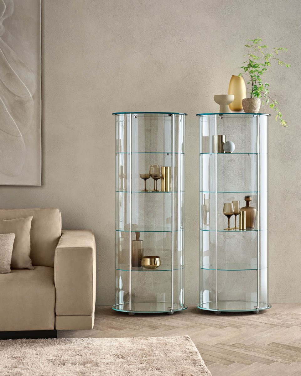 Palladio, the curved glass showcase – FIAM Italia