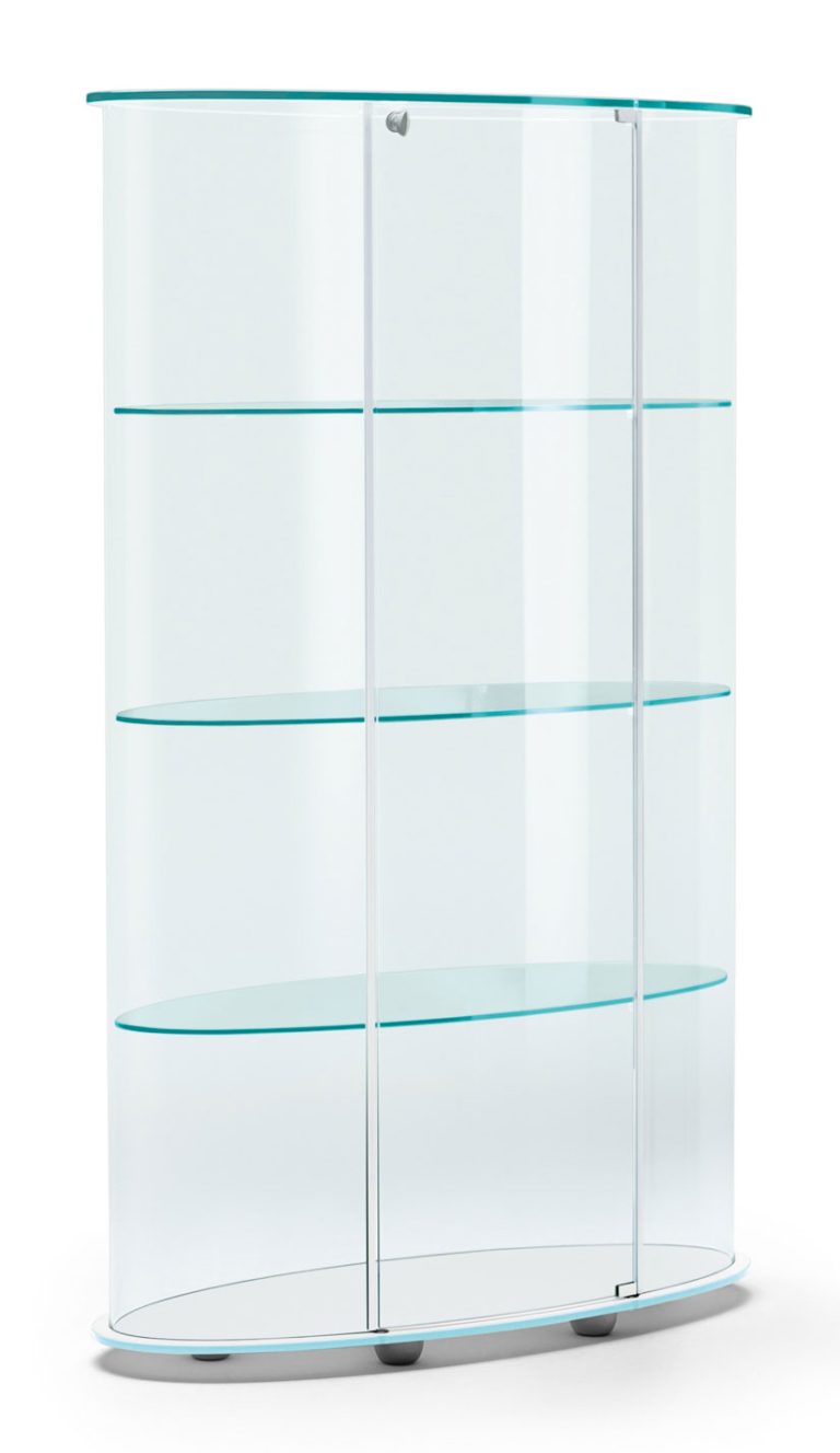 Palladio Uno, the curved glass showcase desegned by Vittorio Livi ...