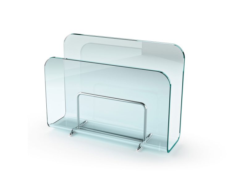 Vogue, the curved glass magazine rack – FIAM Italia