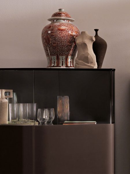 Plié, the curved glass cupboard – FIAM Italia
