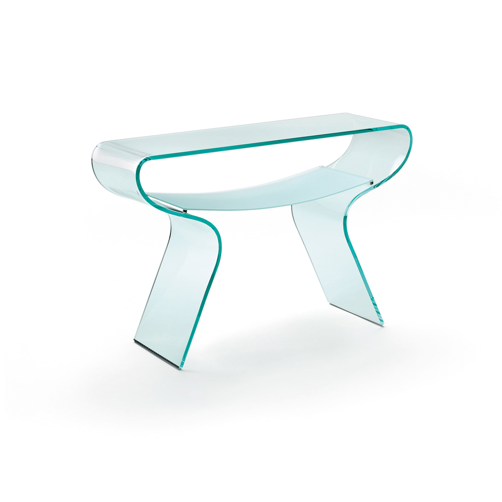 Charlotte, the curved glass console – FIAM Italia